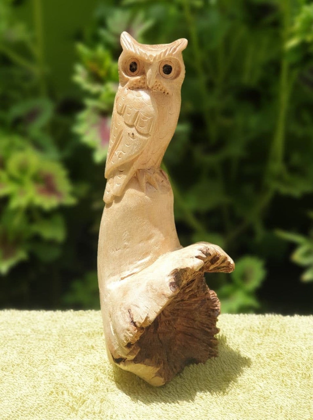 Tree Root Owl | Hand Carved Owl | Owl Carved From Tree Root | Home ...