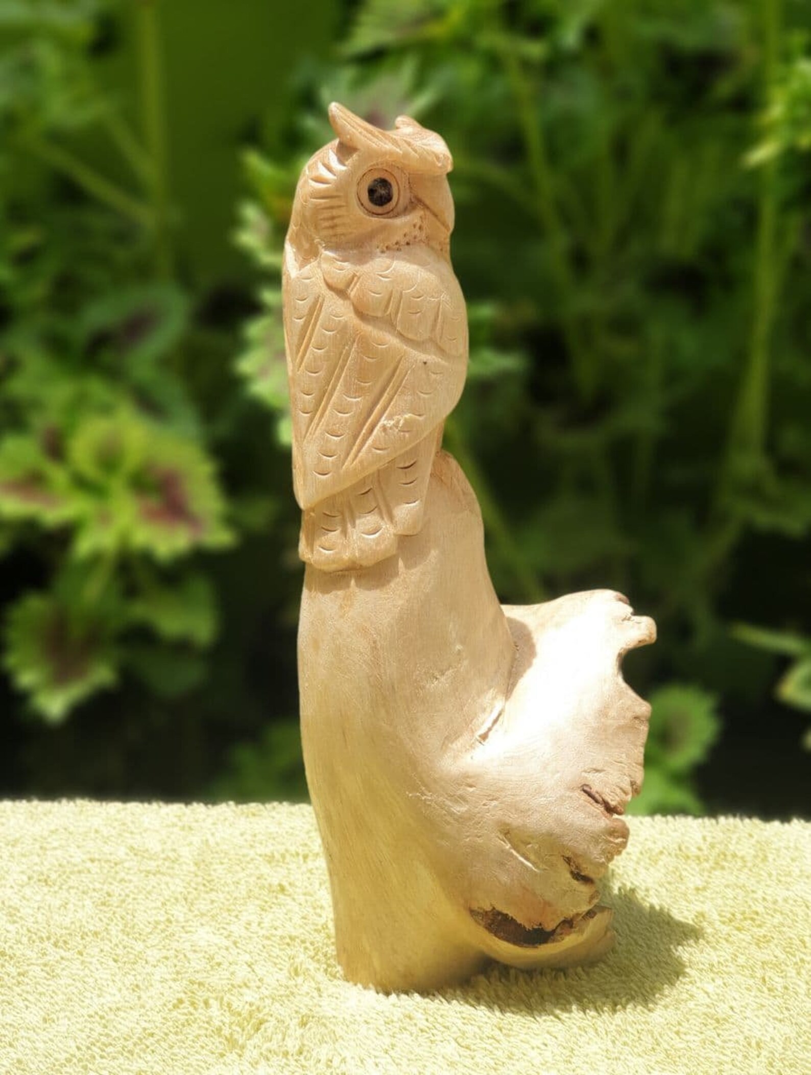 Tree Root Owl | Hand Carved Owl | Owl Carved From Tree Root | Home ...