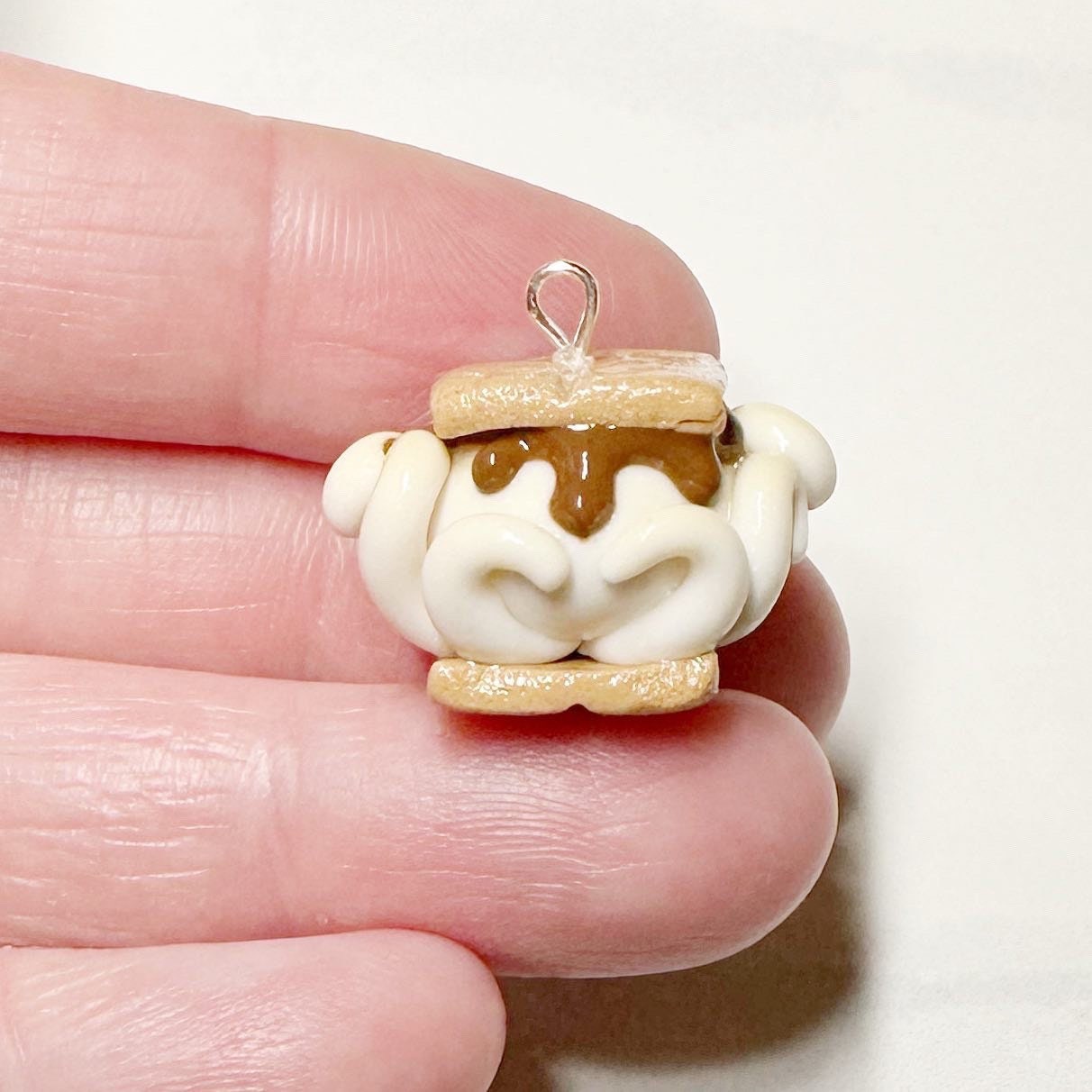 Smores Octopus Clay Charm- Kawaii Polymer Clay Charm- Stitch Marker - Etsy