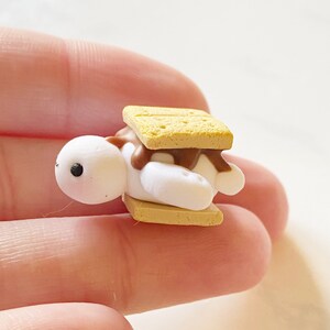 S’mores Turtle Kawaii - Polymer Clay Charms- Stitch Markers - Etsy