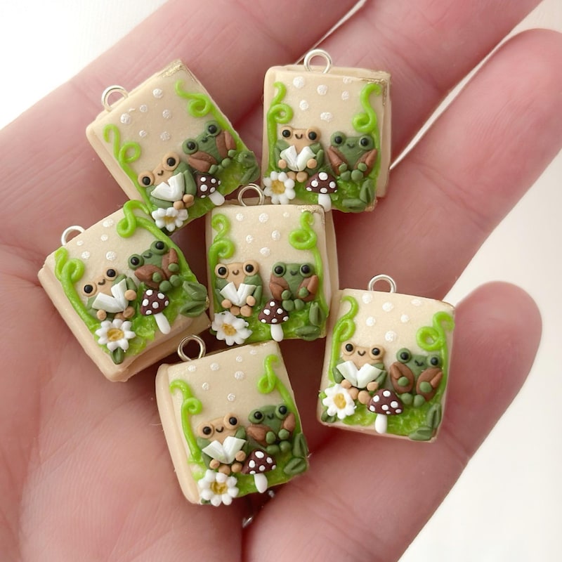 Polymer Clay Pendant Frog - Etsy