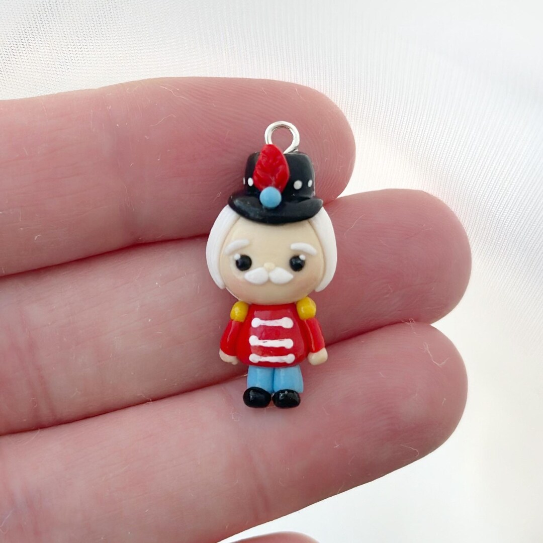 Nutcracker Traditional Clay Charm- Polymer Clay Charm- Stitch Marker - Etsy