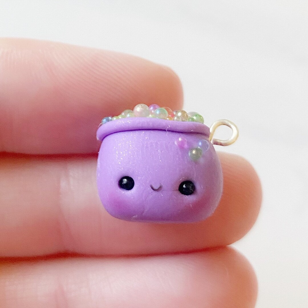 Kawaii Cauldron Charm Polymer Clay Charms Stitch Marker - Etsy
