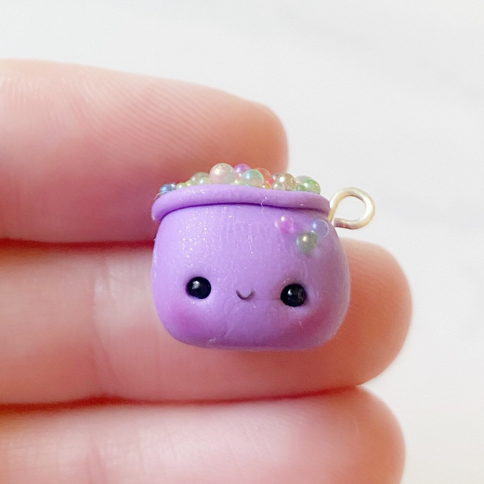 Kawaii Cauldron Charm Polymer Clay Charms Stitch Marker - Etsy
