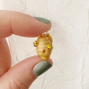 Bee Hive Snail Kawaii Charm- Polymer Clay Charm- Stitch Marker - Etsy