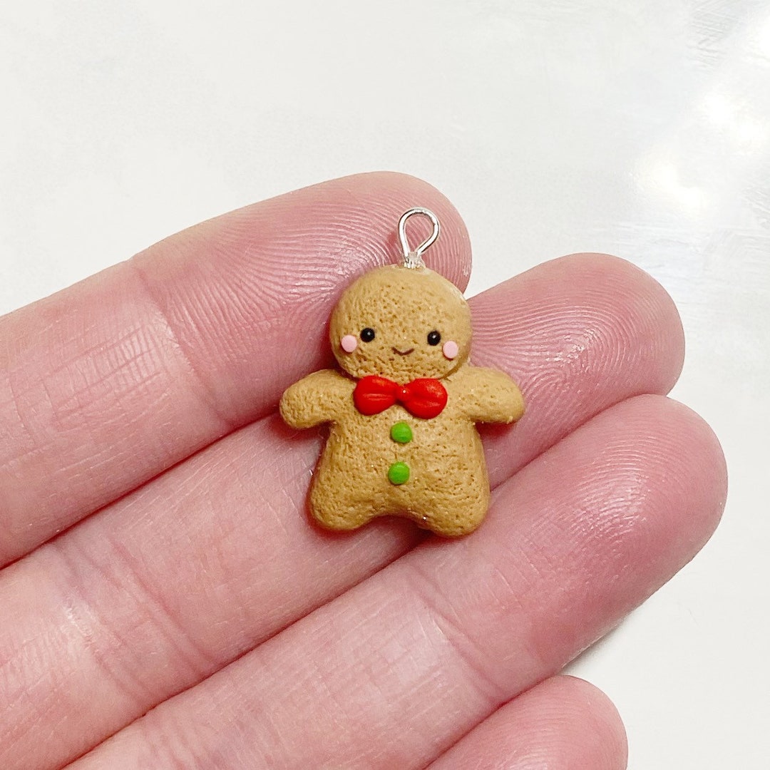 Gingerbread Kawaii- Polymer Clay Charms- Stitch Markers - Etsy