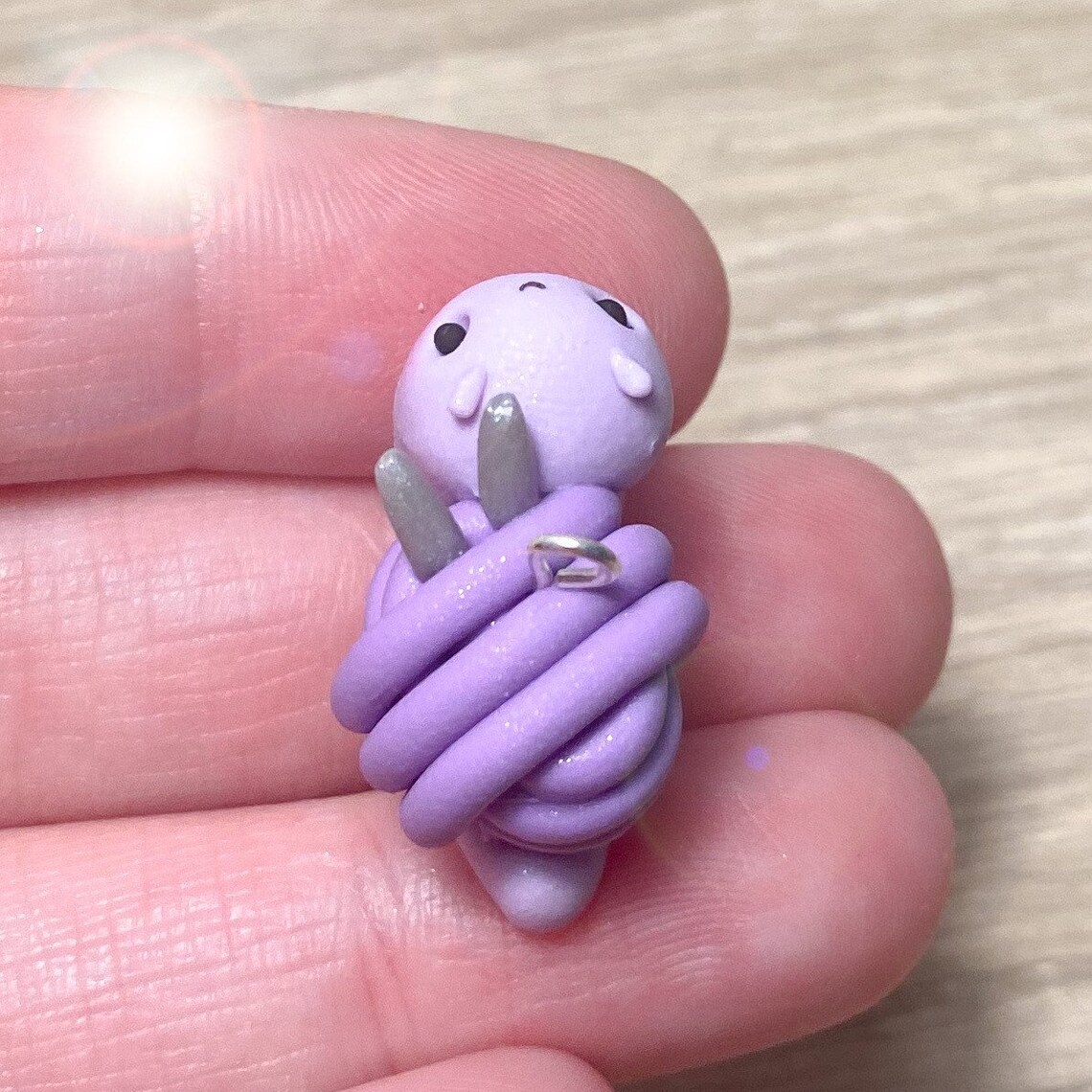 Knitting Crochet Snail Kawaii Charm- Polymer Clay Charm- Stitch Marker ...