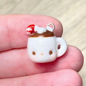 Hot Cocoa Kawaii Charm Polymer Clay Charm Stitch Marker - Etsy