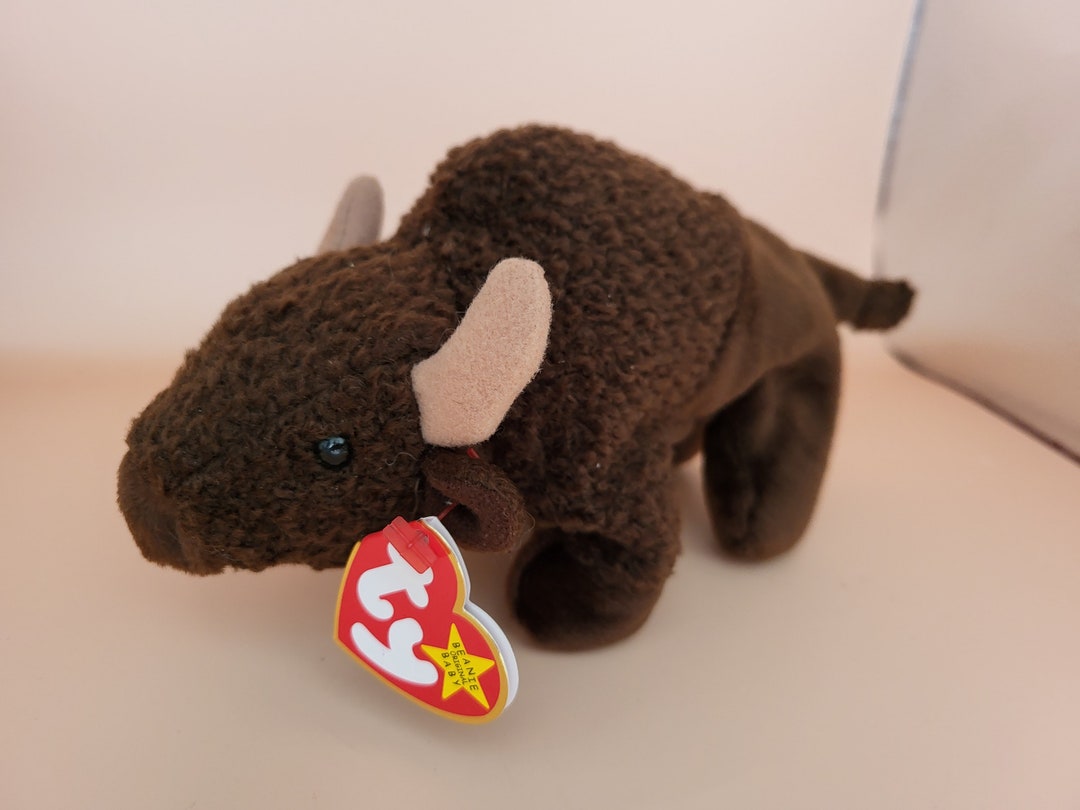 Ty Beanie Baby "roam" the Buffalo Bison Stuffed Animal Plush Toy With ...
