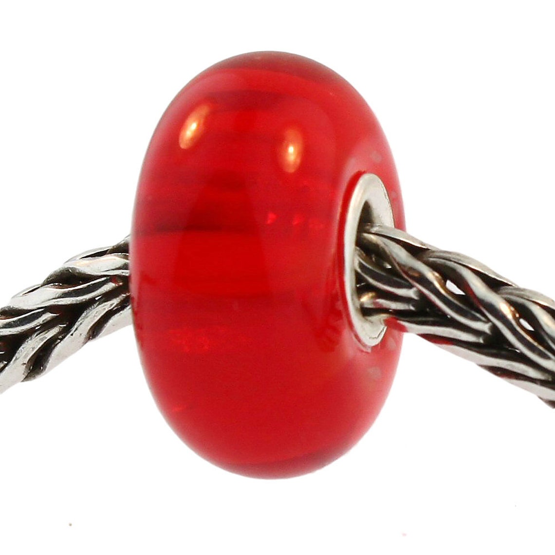 Authentic Trollbeads Glass 61363 Red Stripe RETIRED - Etsy