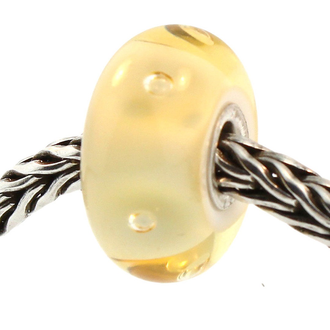 Authentic Trollbeads Glass 61171 Beige Bubbles RETIRED - Etsy