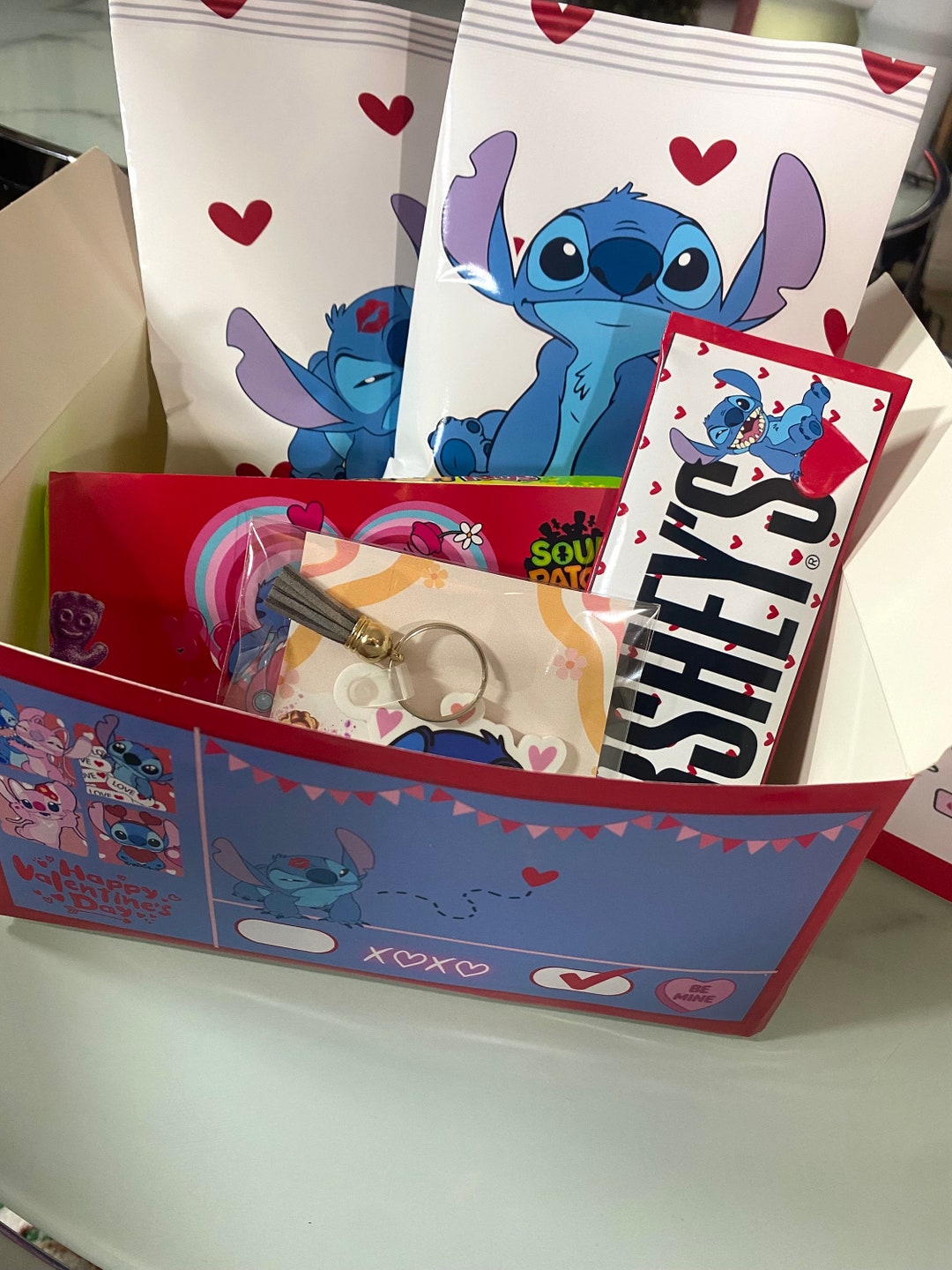 Stitch Inspired Gift Box Stitch and Angel Valentines Box Stitch Gift Box for Her Stitch Gift for ...