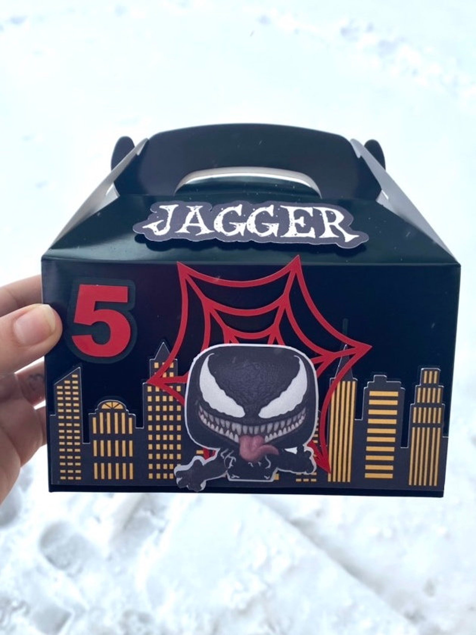 Venom Favor Box Treat Box Favor Boxes Gable Box Custom Box - Etsy