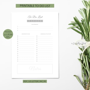 Printable to Do List Instant Download Print at Home Simple - Etsy