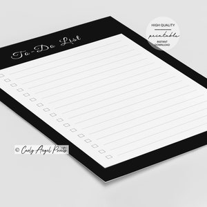 Printable to Do List Instant Download Print at Home Simple Planner ...