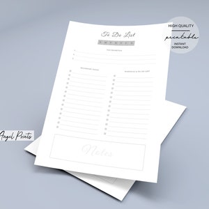 Printable to Do List Instant Download Print at Home Simple - Etsy