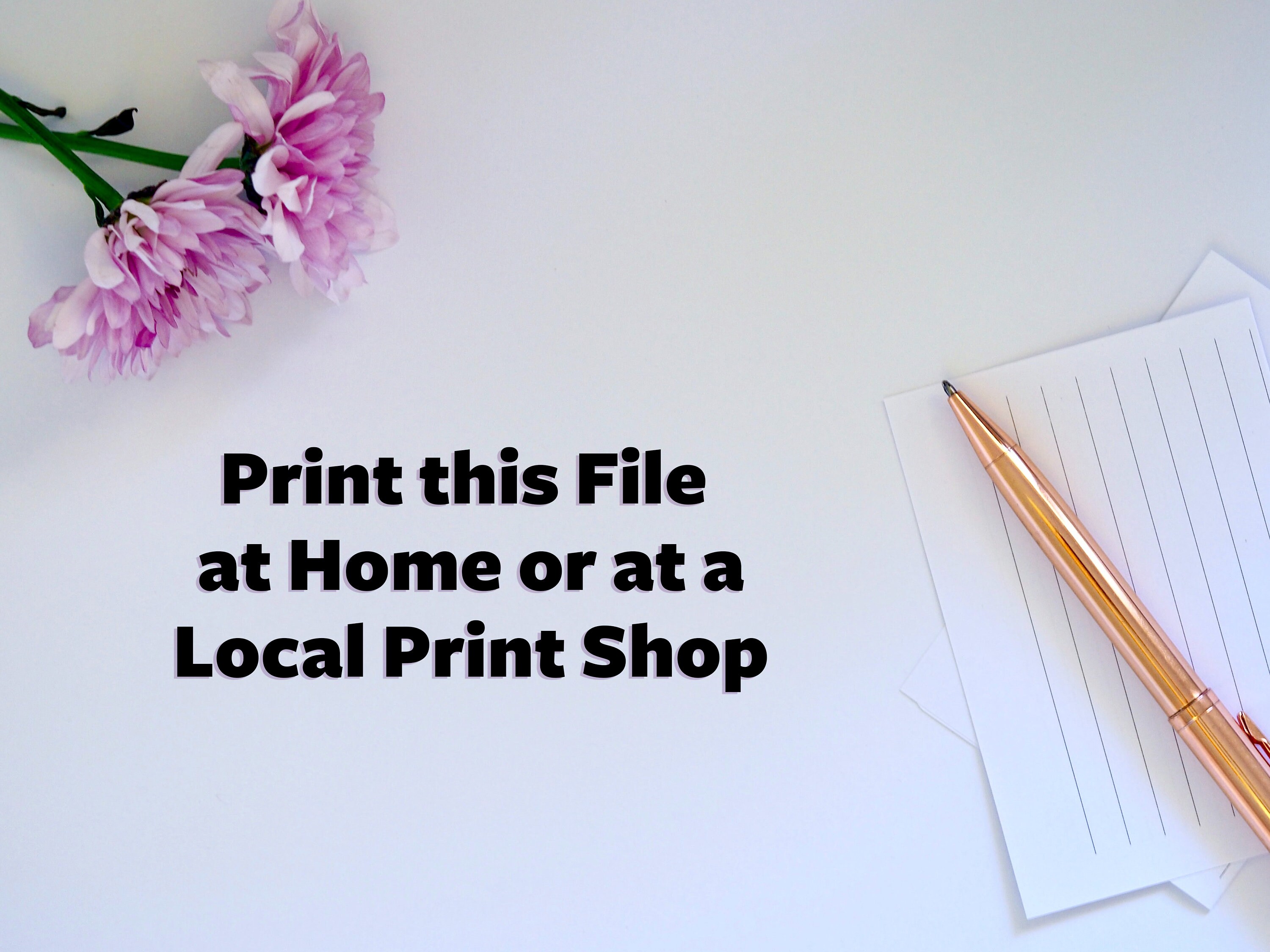 Red Floral Printable Stationery Letter Writing Paper Set - Etsy