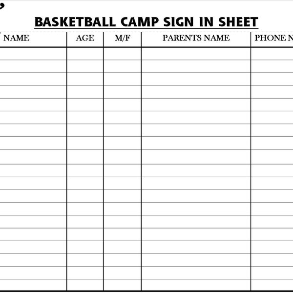 Basketball Camp - Etsy