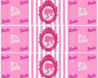 Barbie * Barbie Water Bottle Labels * Birthday Girl * Girl Birthday ...