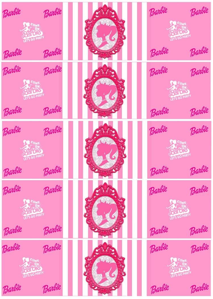 Barbie * Barbie Water Bottle Labels * Birthday Girl * Girl Birthday ...