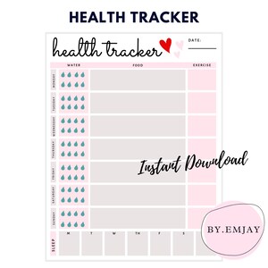 Printable Stationery / Printable to Do List / Weekly Meal Plan/ Health ...