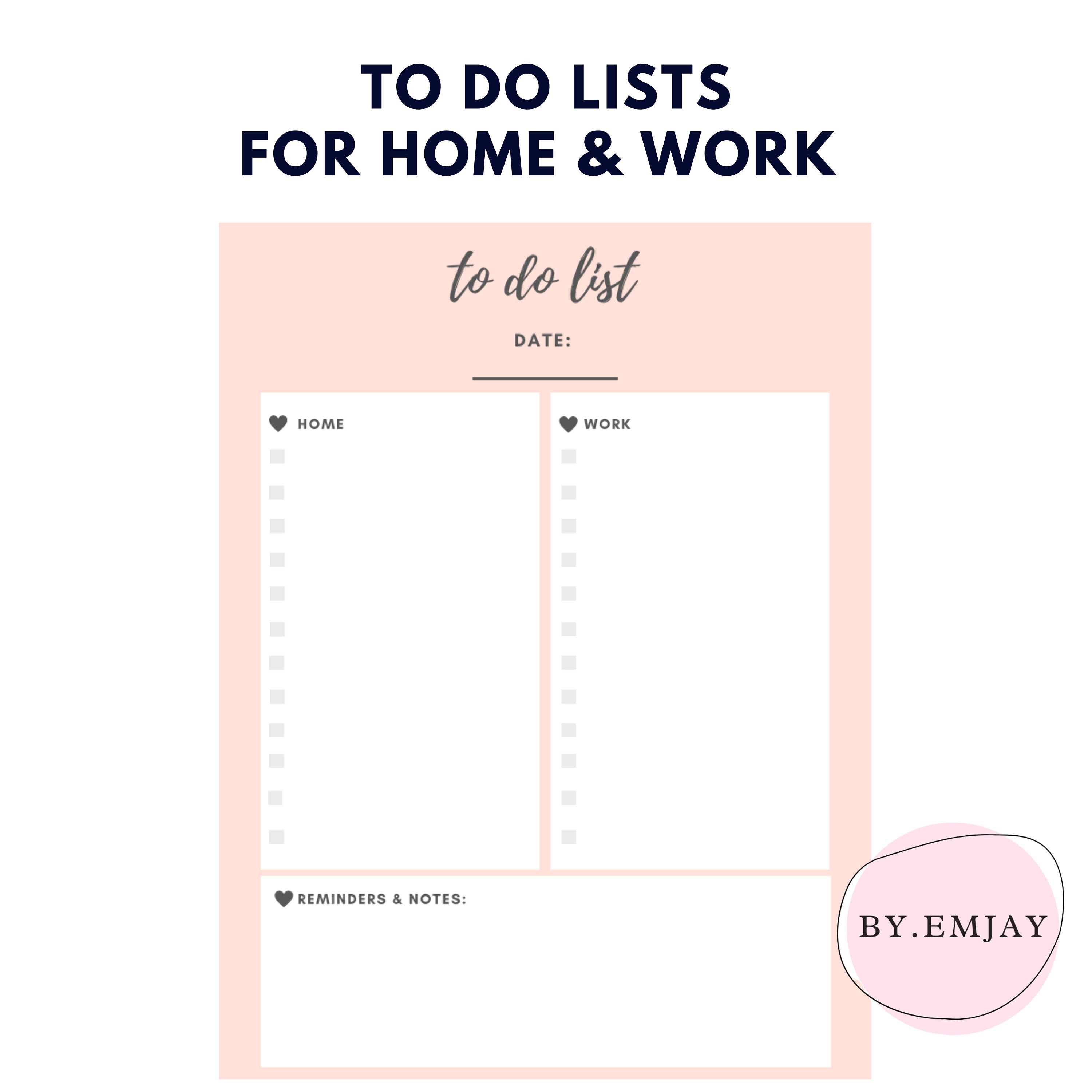 Printable Stationery / Printable to Do List / Weekly Meal | Etsy
