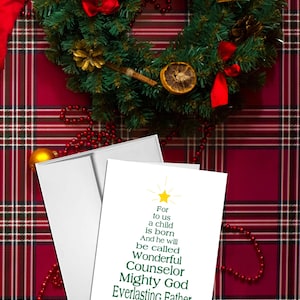 Isaiah 9:6 SVG, Christmas Tree Svg, Christmas Bible Verse Svg ...