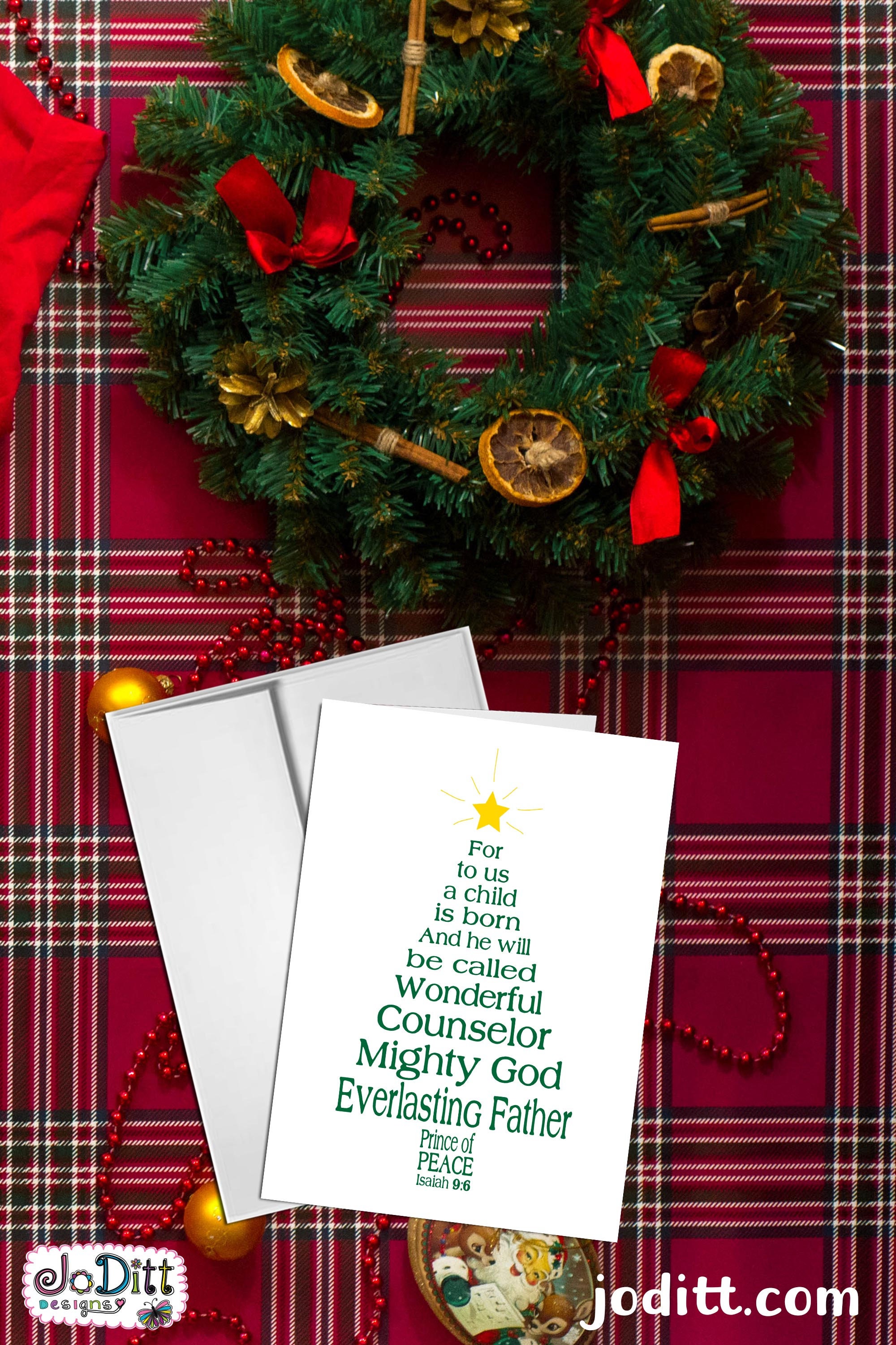 Isaiah 9:6 SVG, Christmas Tree Svg, Christmas Bible Verse Svg ...