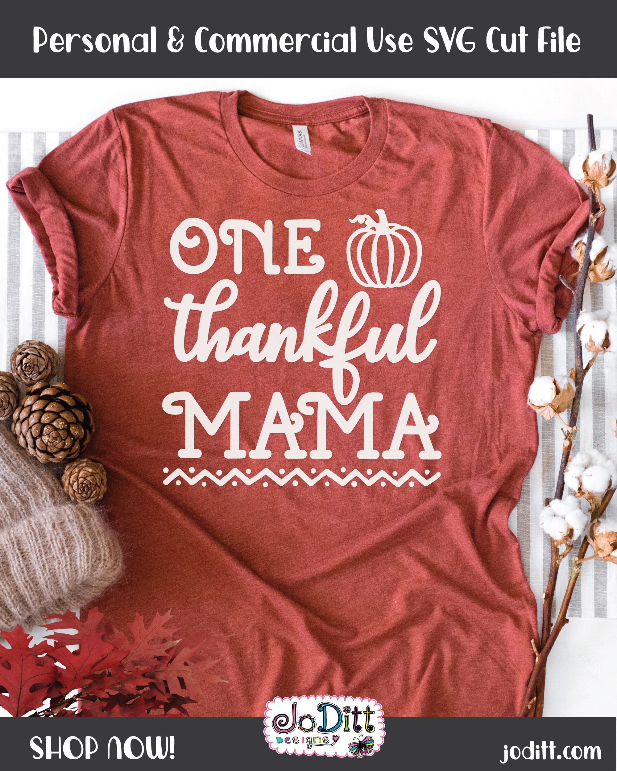 One Thankful Mama Svg Thanksgiving Shirt Svg Thankful Svg Pumpkin Svg