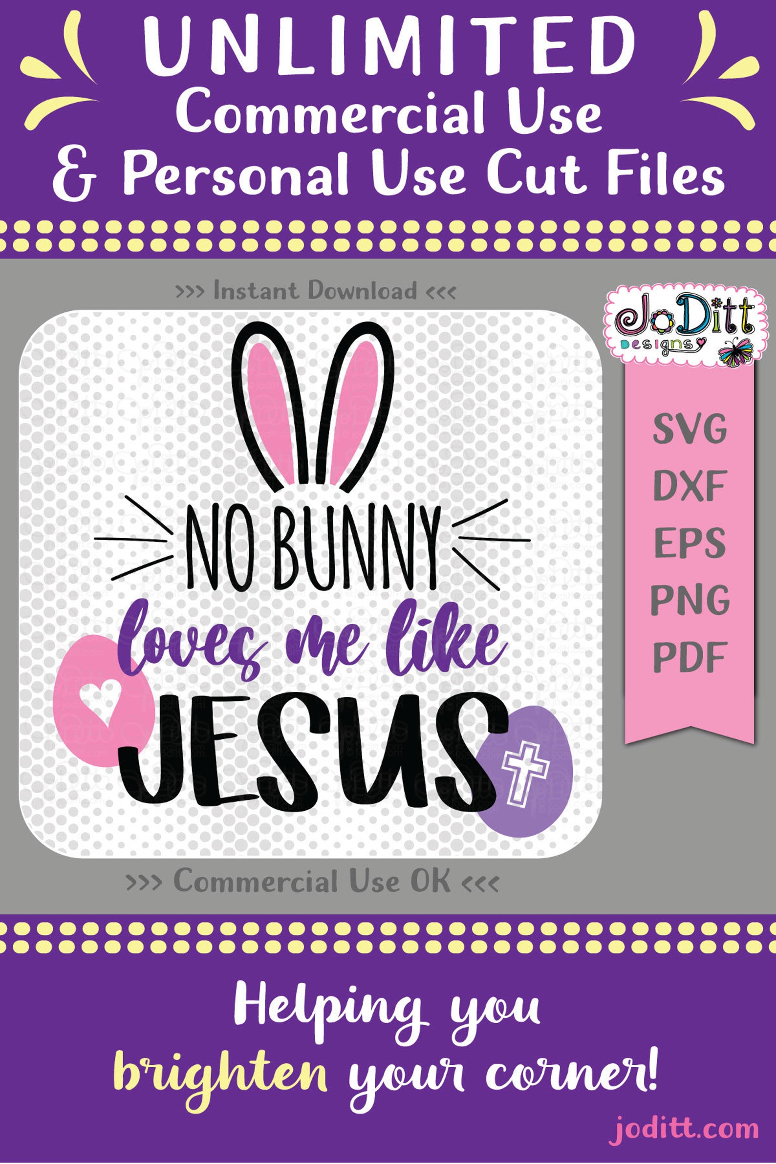 No Bunny Loves Me Like Jesus SVG - Jesus Easter Svg - Christian Easter ...