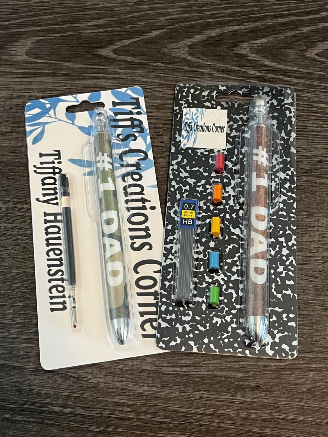 Number 1 Dad Gel Pen - #1 Dad Camouflage Gel Pen With Stylus and Extra ...