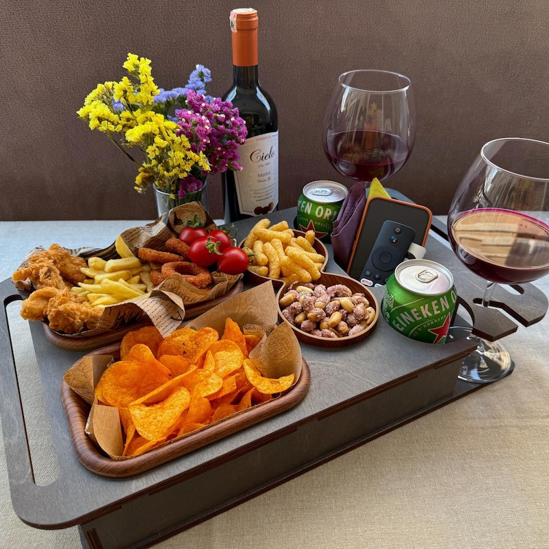 Rustic Wood Box Caddy - Etsy