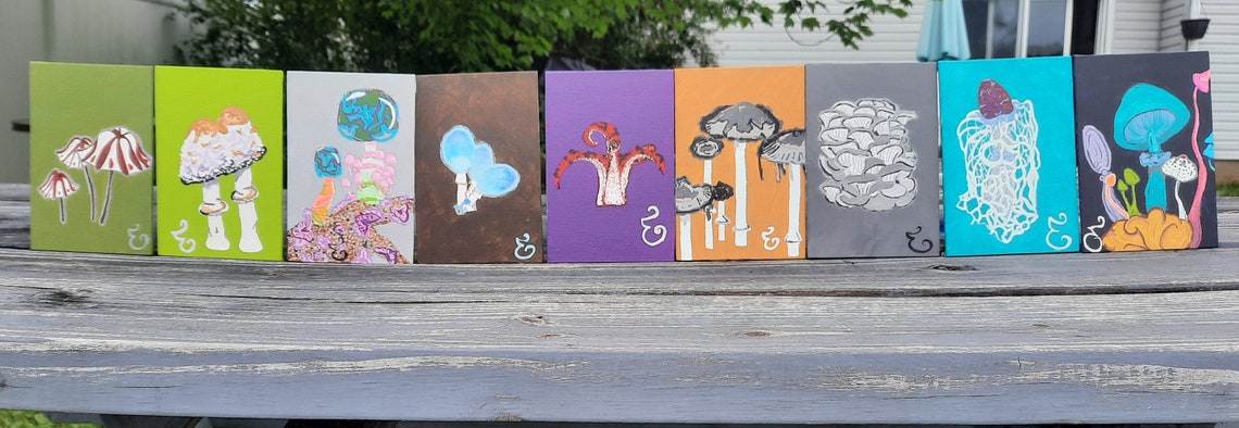 Abstract Mushroom/fungi Painting - Etsy