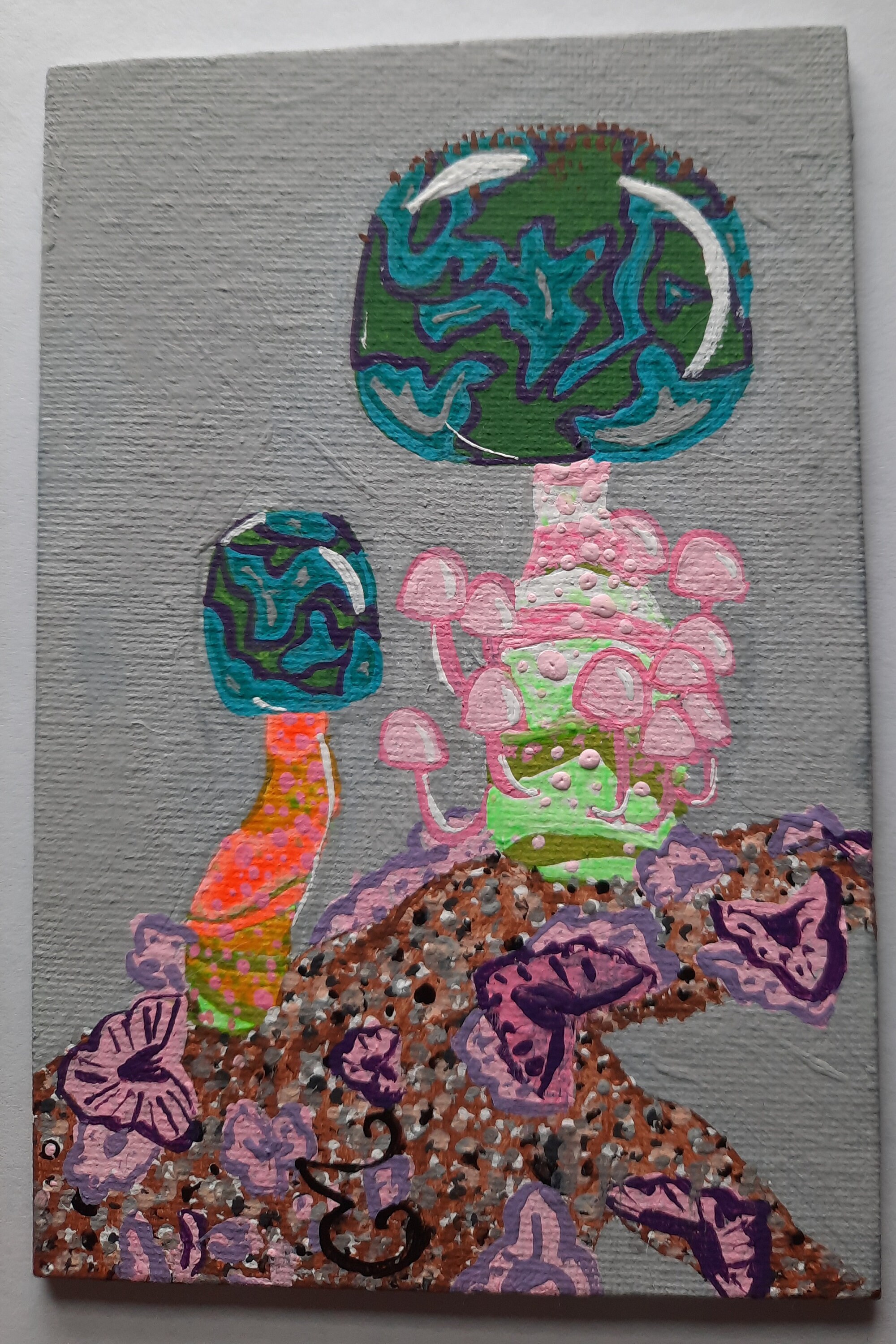 Abstract Mushroom/fungi Painting - Etsy