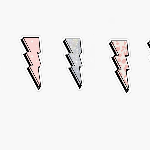 Lighting Bolt Sticker Pack - Etsy