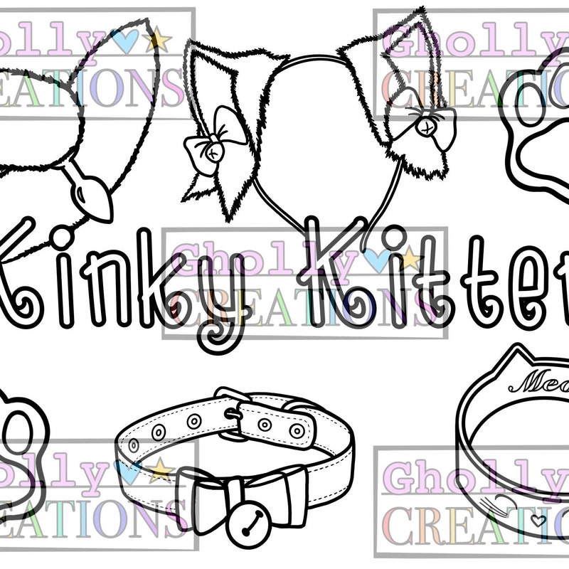 Kinky Coloring Page - Etsy