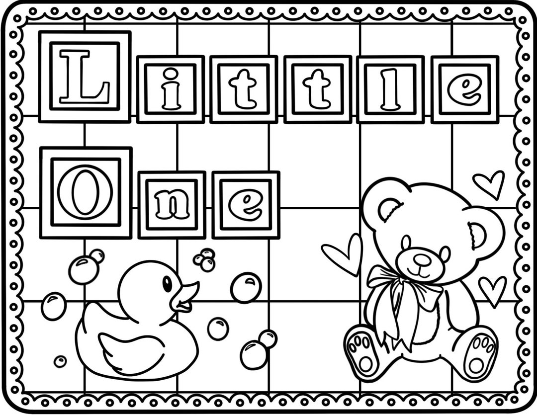 Little One, Ddlg/cgl/adult Coloring Page - Etsy