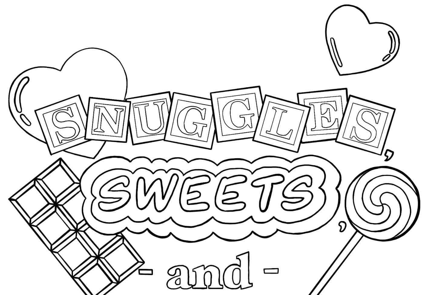 Snuggles, Sweets and Stuffies Ddlg Coloring Page - Etsy UK