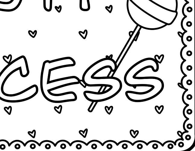Pouty Princess, Ddlg/cgl Coloring Page - Etsy