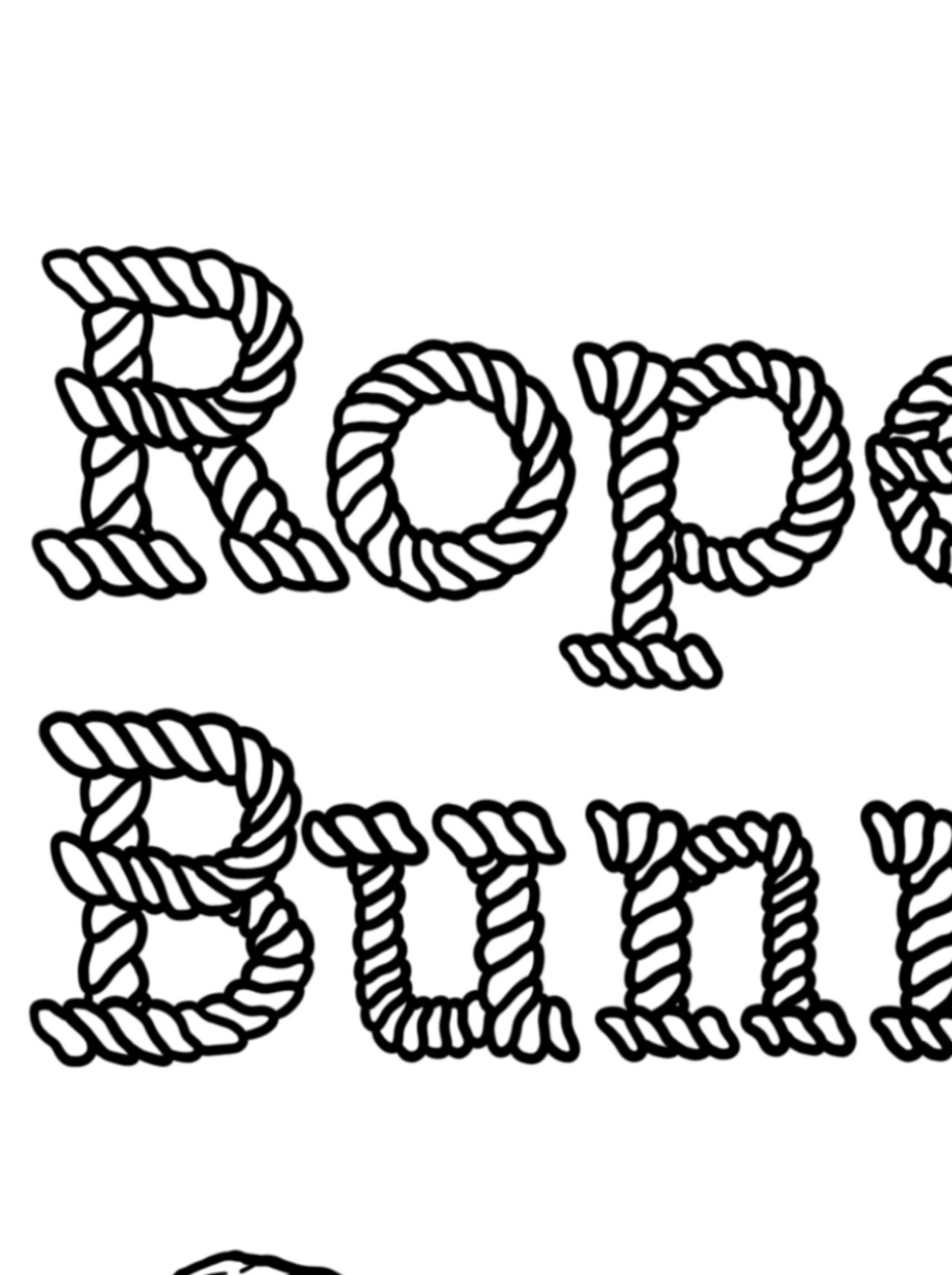 Rope Bunny, Adult/bdsm/kink Coloring Page - Etsy