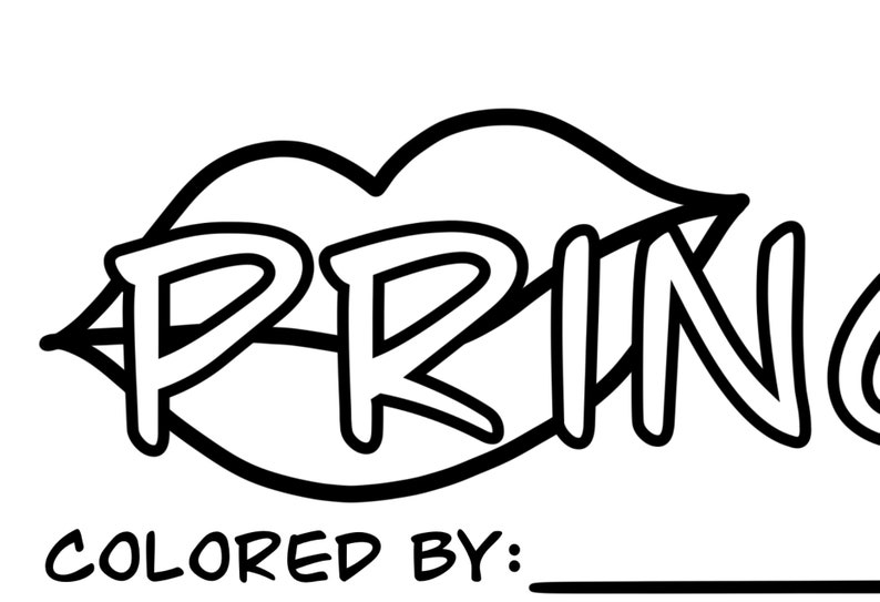 Pouty Princess Ddlg/cgl Coloring Page - Etsy