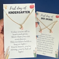 Back to School Necklace,first Day of School,kindergarten,1st Grade,2nd ...