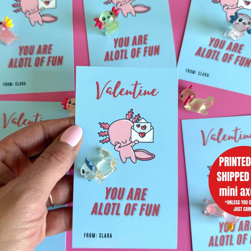 Axolotl Valentines Box - Etsy