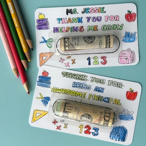 Personalized Teacher Appreciation Week Teacher Cash Holder Dome Money ...