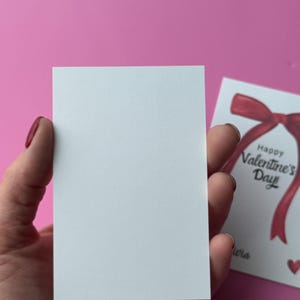 Coquette Bow Valentine's Day Cards for Girls, Valentine Cards for Teens ...