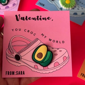 Classroom Valentine Favors You Croc My World Classroom Valentine Croc ...