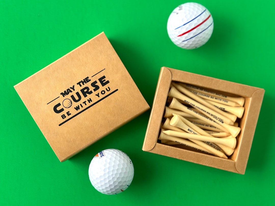 Golf Tee Gift Box | May the Course Be With You | Father's Day Gift - Etsy