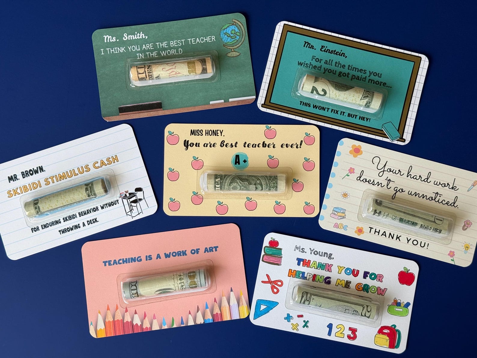 Personalized Funny Teacher Appreciation Week Money Card Gift for ...