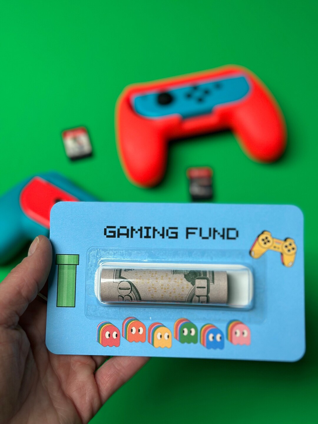 Gaming Money Card Gift Teens Gifts Boys Cash Holder Dome for Gamer ...