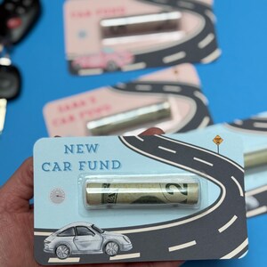 Personalized Car Fund Money Card | Money Card Holders | | Gift for ...